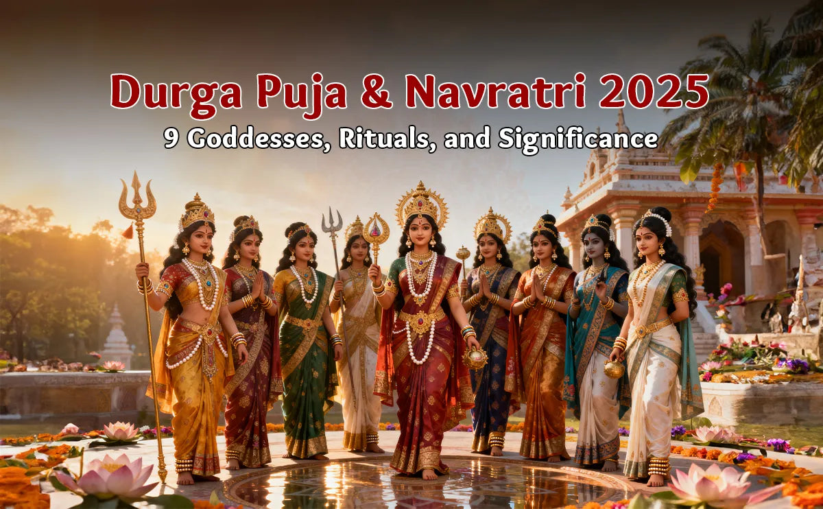 Durga Puja & Navratri 2025: 9 Goddesses, Rituals, and Significance